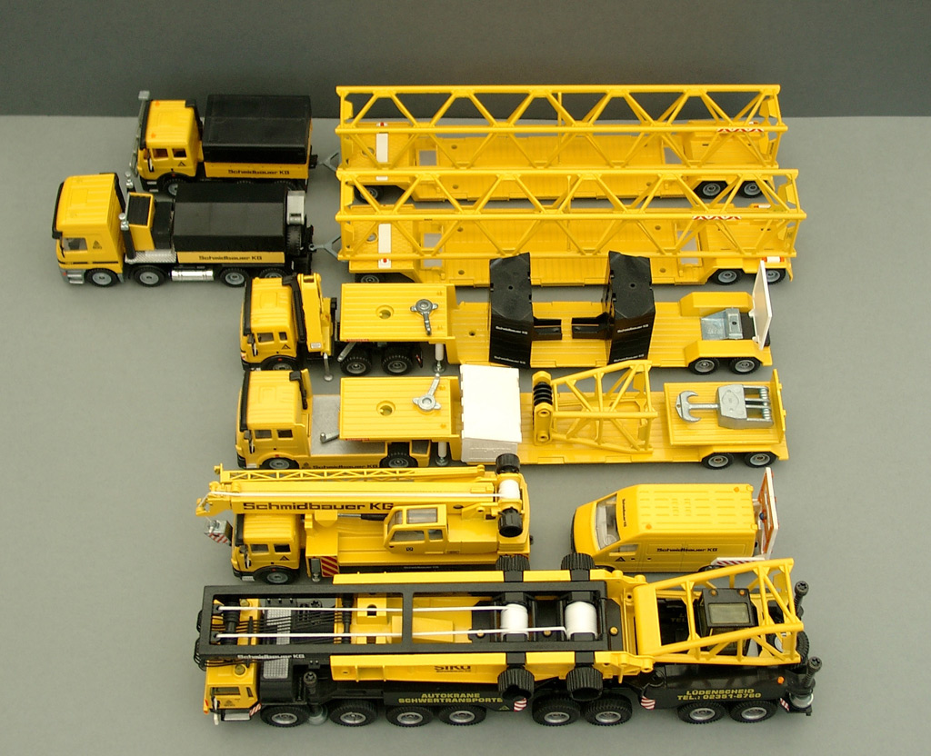 Liebherr Gittermastkran auf Reisen – 7 Fahrzeuge – modellumbauten